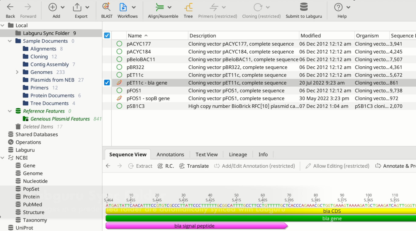 Labguru integrates with Geneious Prime | Labguru