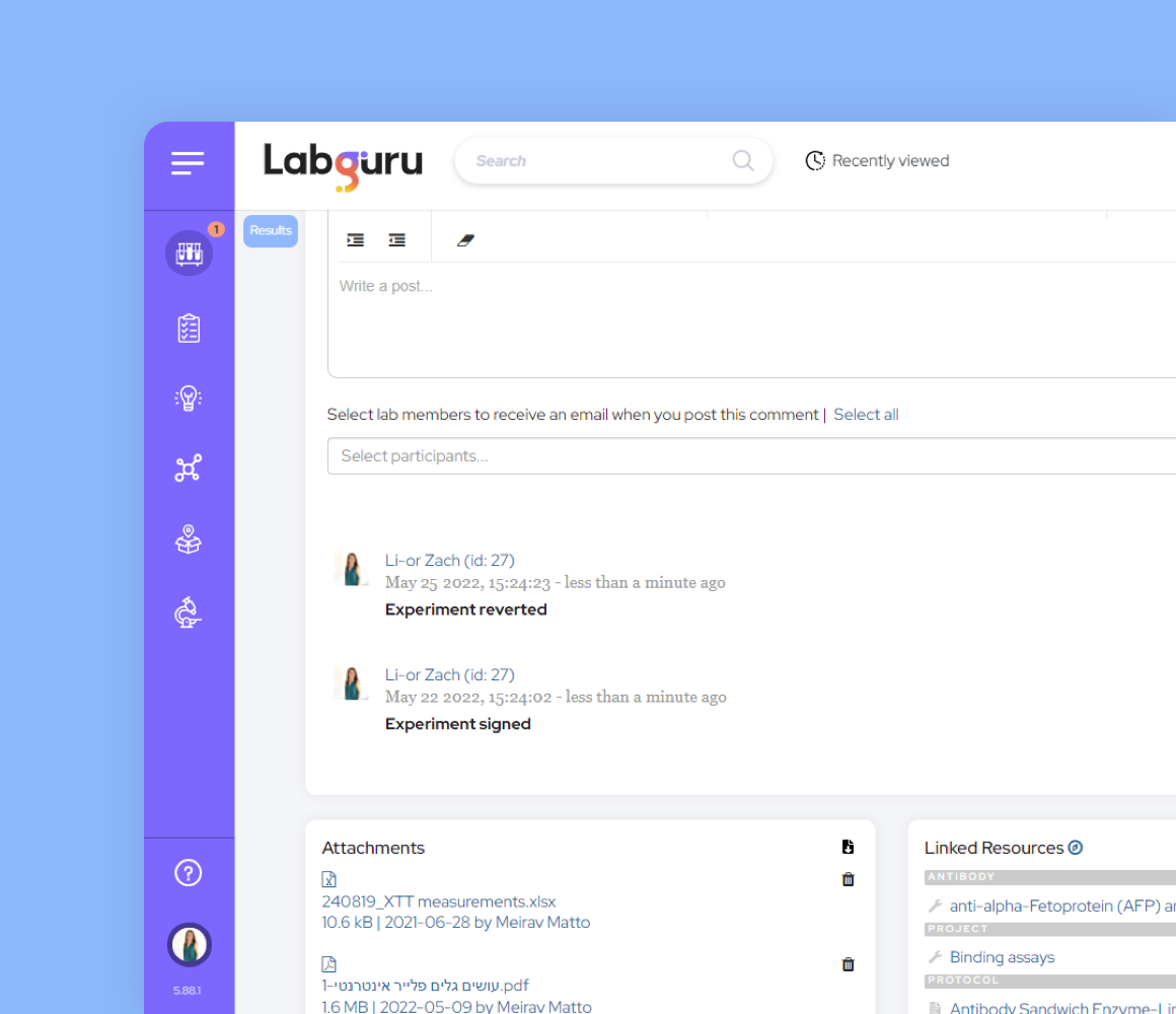 LIMS Academic Lab For Researchers | Labguru