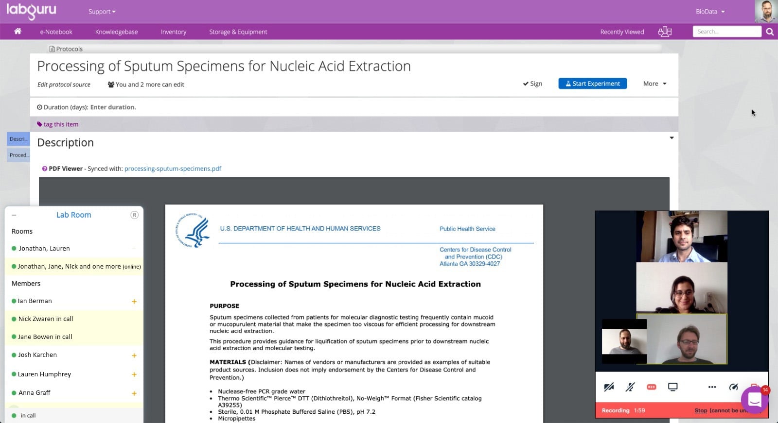 Labguru Supports Remote Lab Collaboration During COVID-19