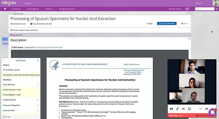 Labguru Supports Remote Lab Collaboration During COVID-19